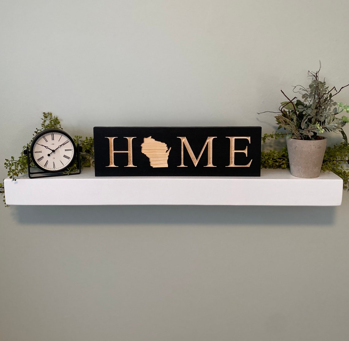 Wisconsin home Sign - Etsy