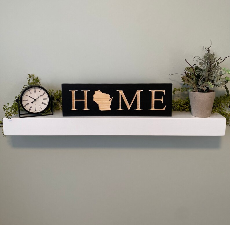 Wisconsin home Sign - Etsy