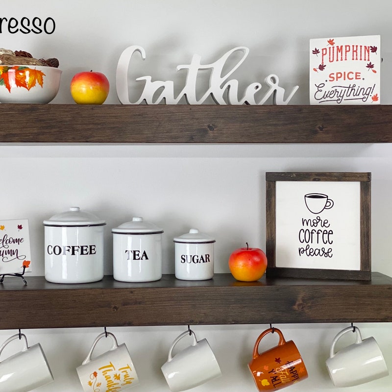 Coffee Bar Shelf - Etsy
