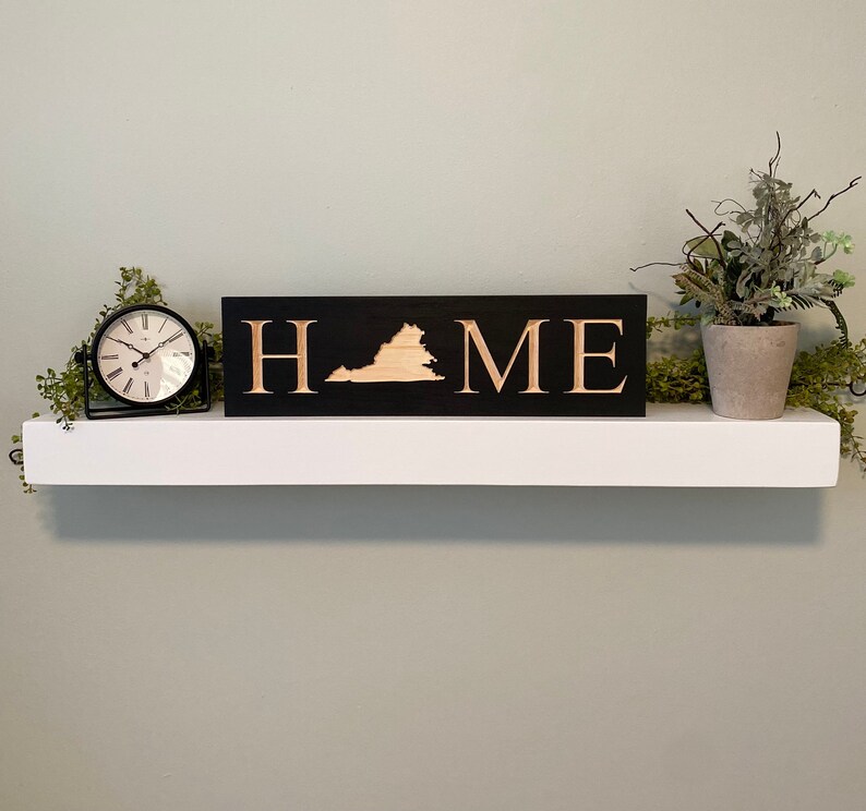Virginia “home” Sign - Etsy