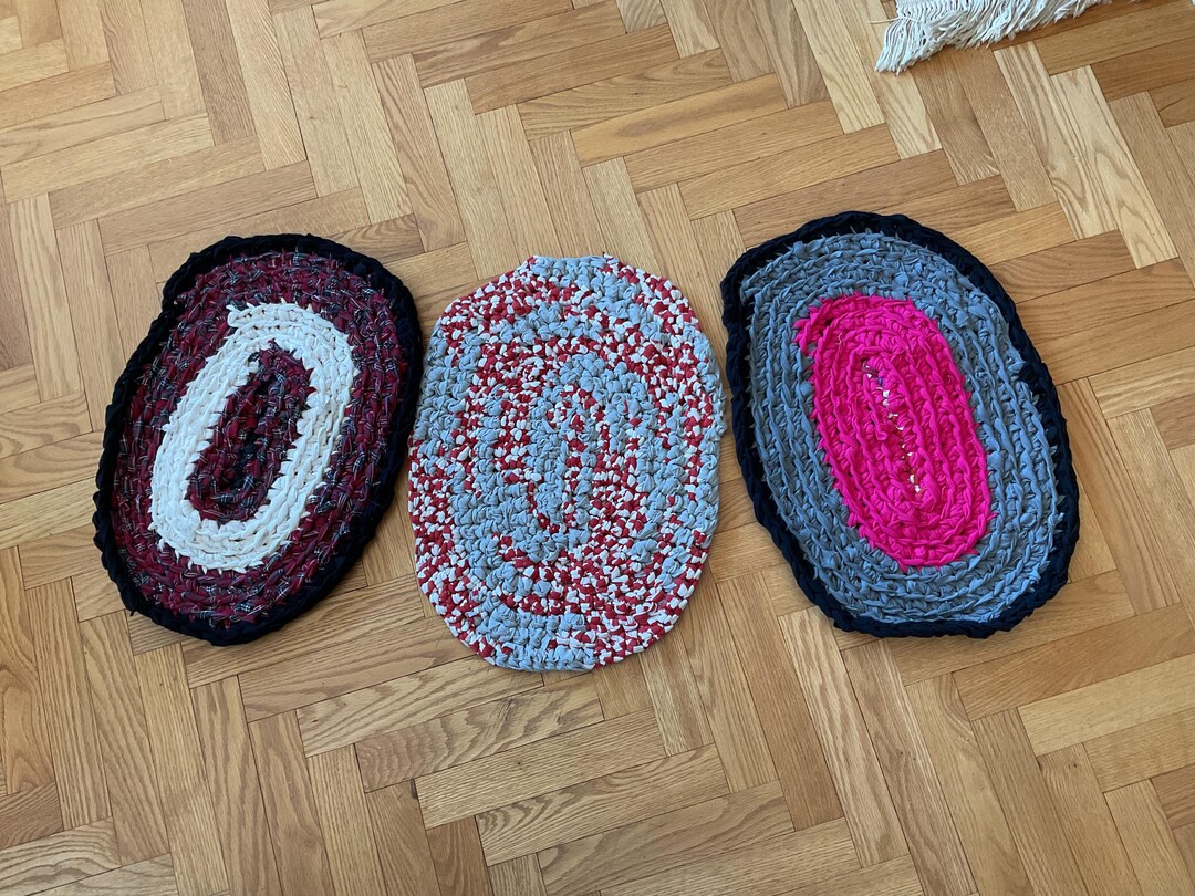 Upcycled Cotton Rag Rugs - Etsy
