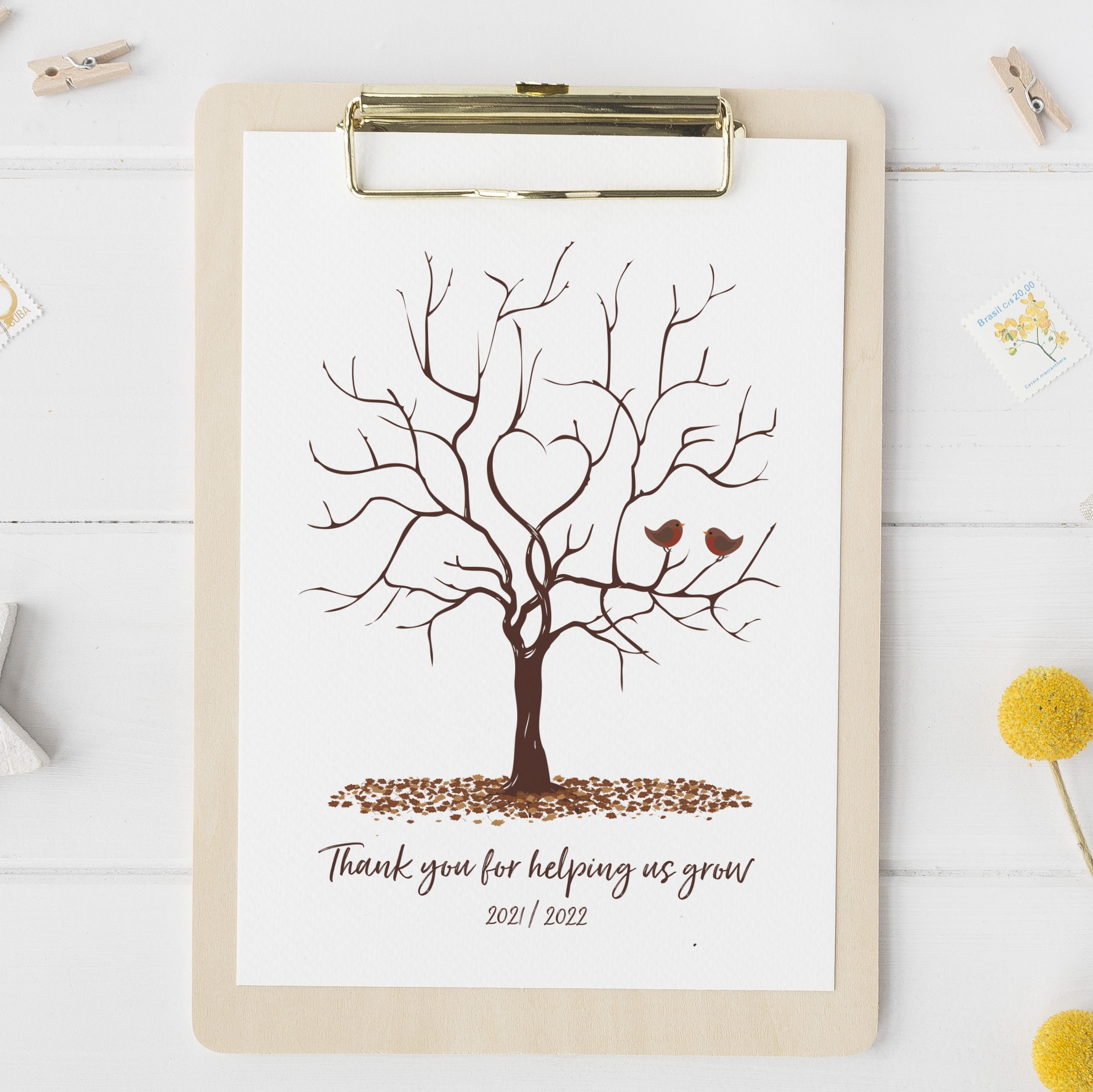 Personalised Fingerprint Family Tree Poster | Personalised Family Tree ...