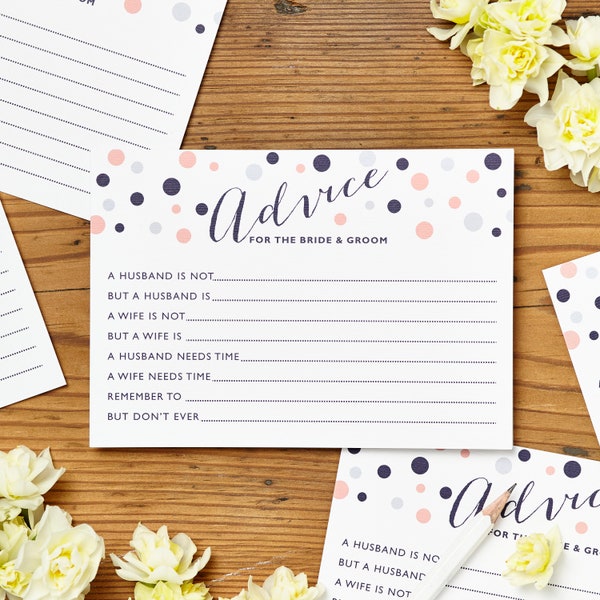 Marriage Advice Card - Etsy