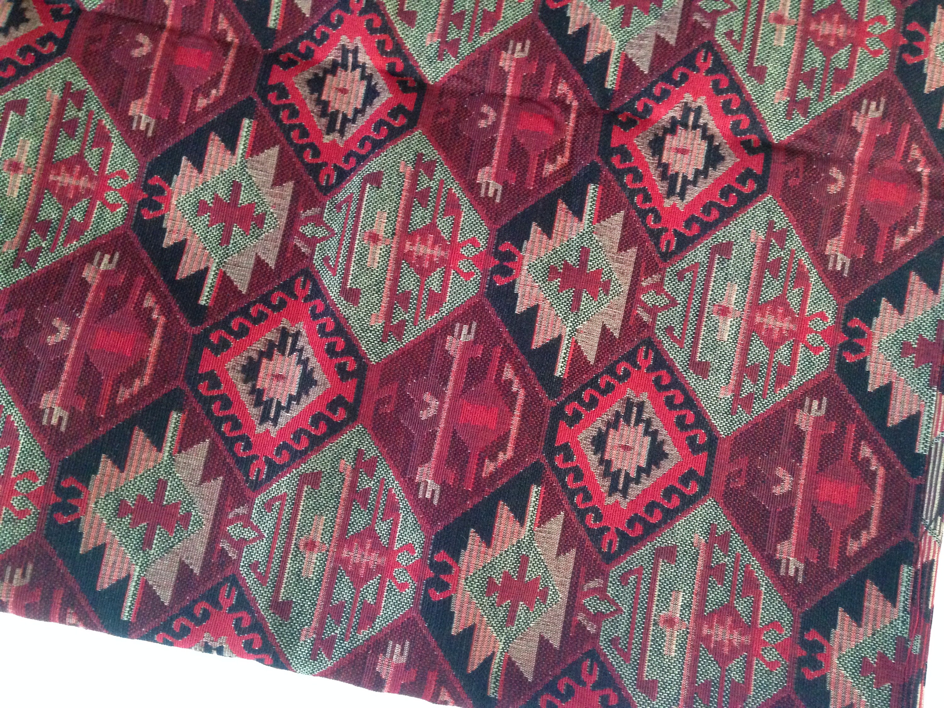 Ethnic Tribal Upholstery Fabric, Double-faced Cloth, Aztec Navajo ...