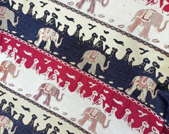Indian Elephant Print Fabric - Etsy