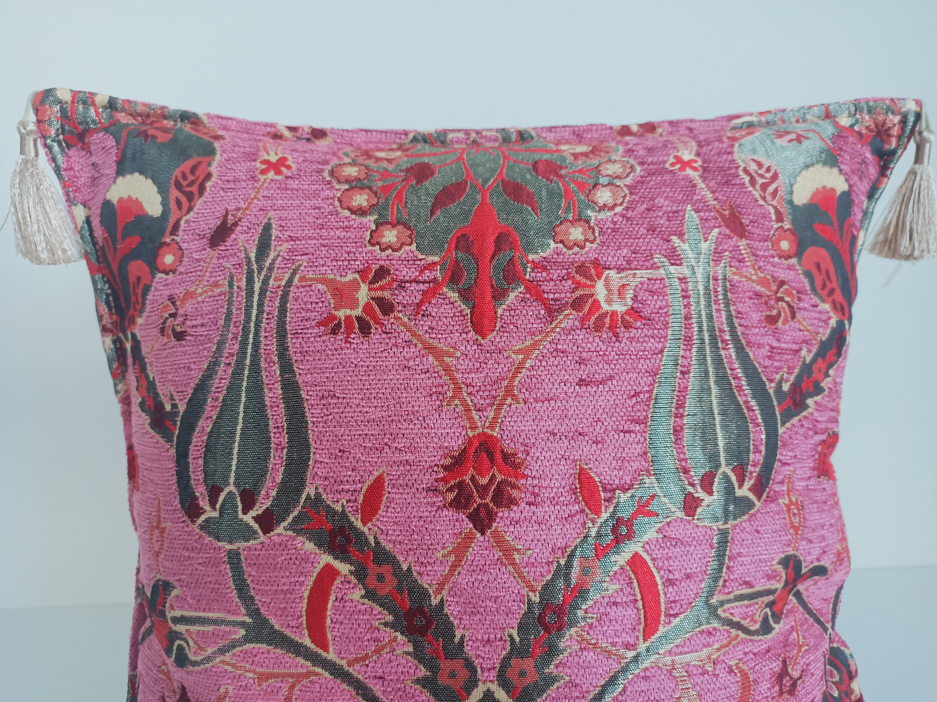 Pink Kilim Pillow Kilim Cushion Pink Tulip Turkish Pink - Etsy