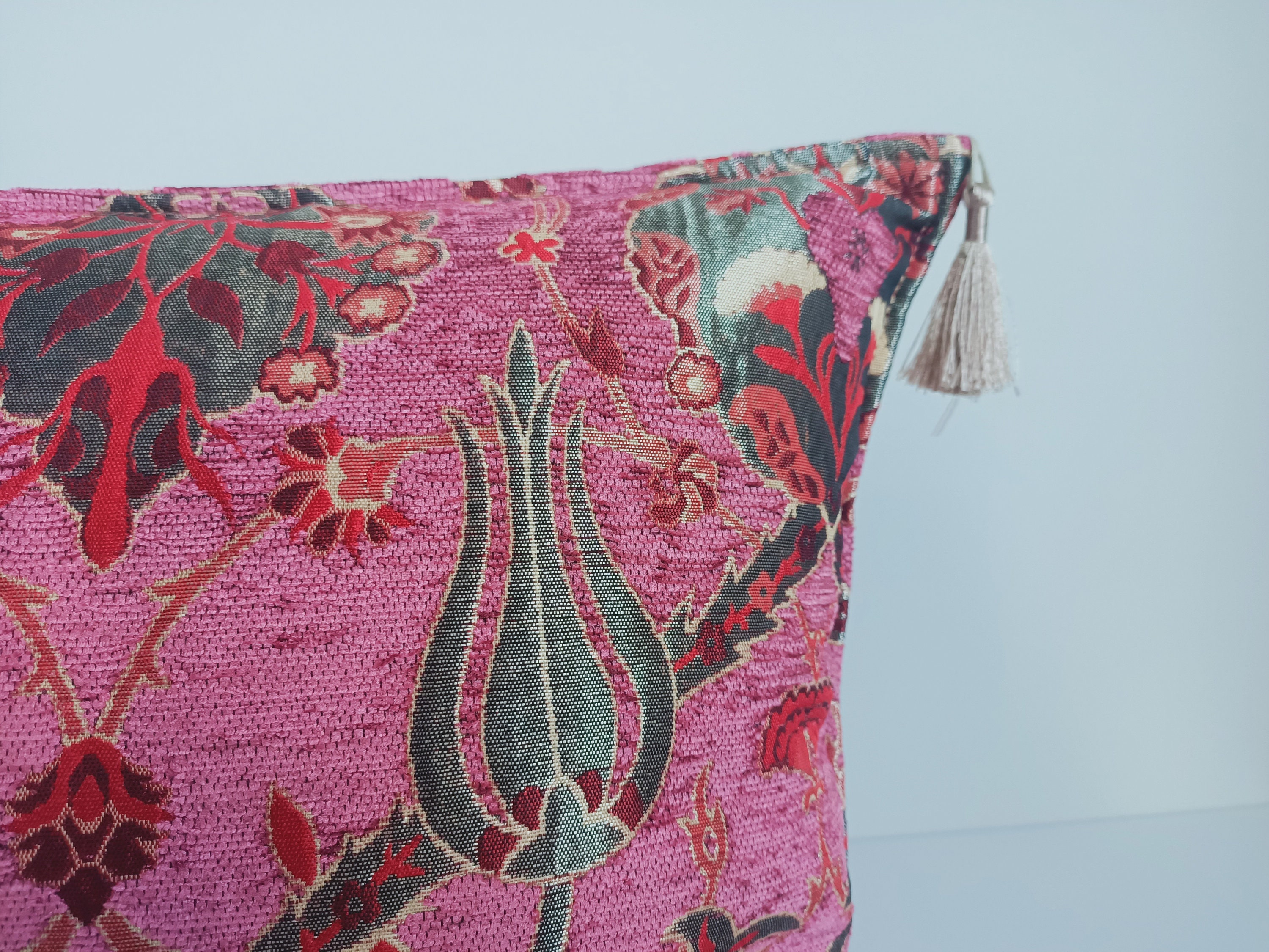 Pink Kilim Pillow Kilim Cushion Pink Tulip Turkish Pink - Etsy