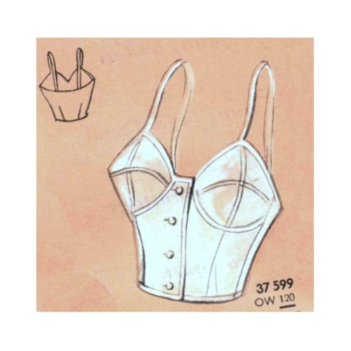 Vintage 120cm/47 Bust Size 1930s Busthalter / Bra Sewing - Etsy