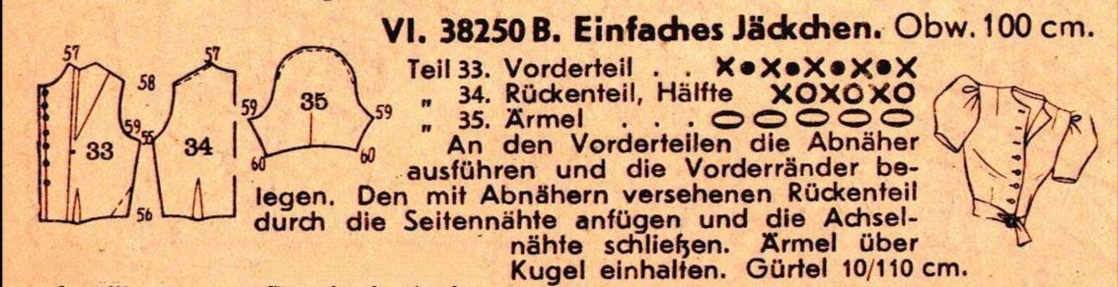 Vintage 92cm/36" or 100cm/39" Bust Size 1940s Short Sleeve Summer ...