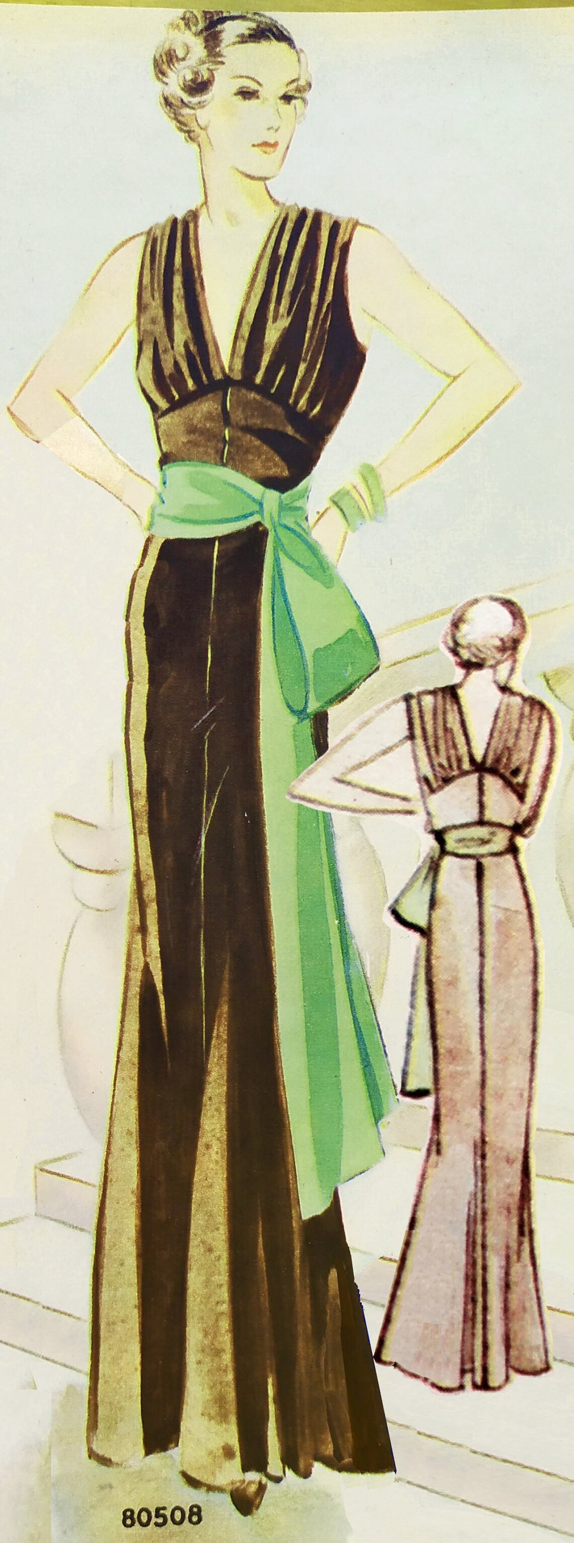 Vintage 90cm/35 Bust Size 1930s Sleeveless Open Back - Etsy