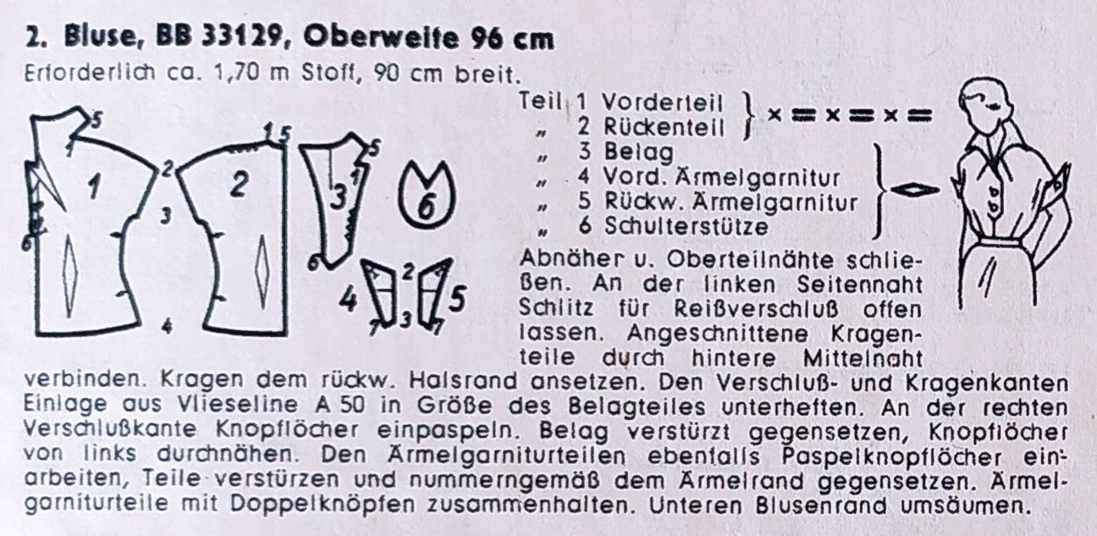 Vintage 92cm/36" Bust Size 1950s Woman's Summer Blouse Summer Shirt ...