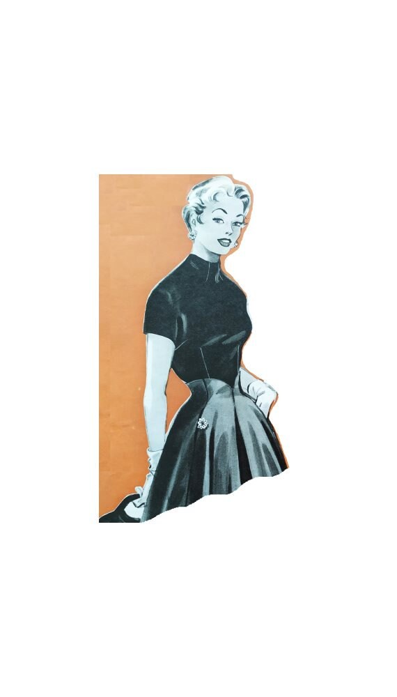 Vintage 88cm/35 Bust 1950s Short Sleeve Fitted Summer - Etsy