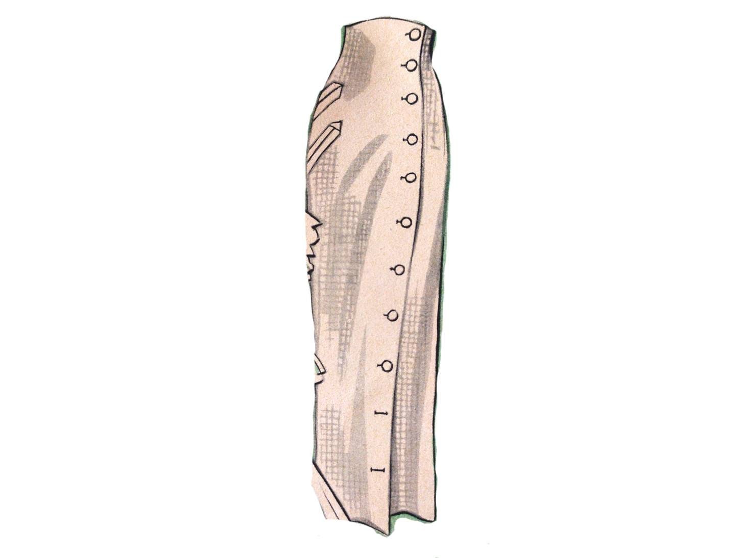 Vintage 78cm/30" Waist Size 1950s Straight/pencil Wrap Skirt With ...