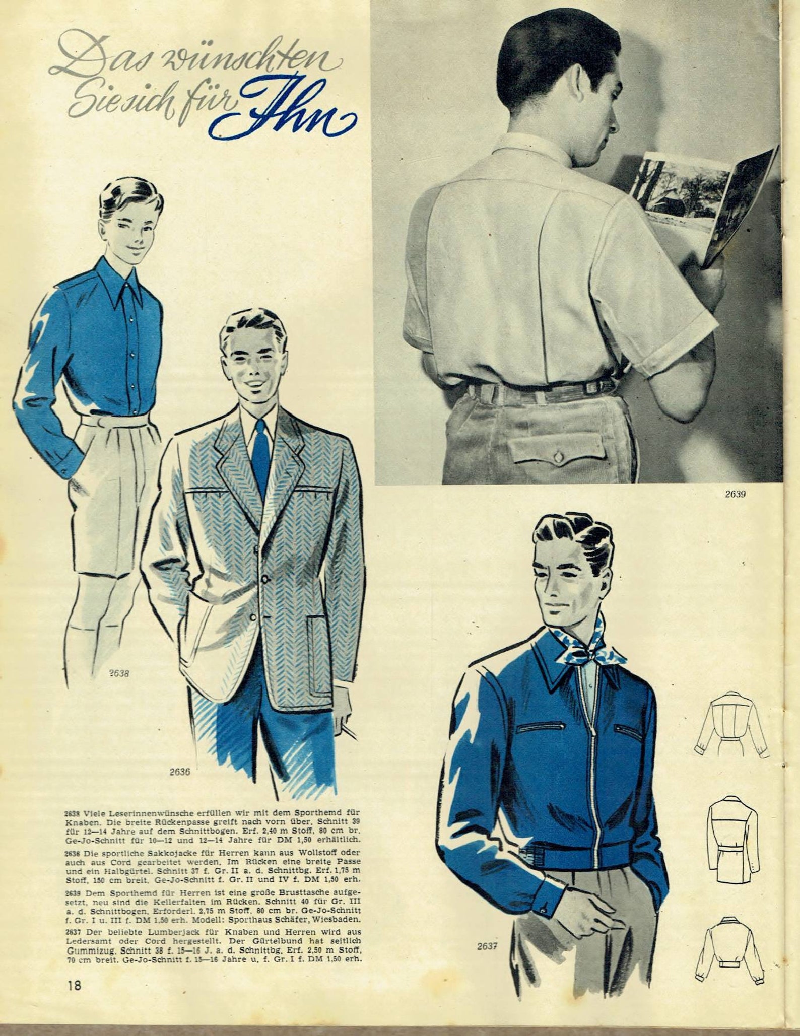 Menswear Vintage 86cm/33” Chest Size 1950s Lumber Jacket / Bomber ...