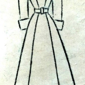 A 92cm/36" Bust Size Vintage Early 1950s Wide Collar and Double Breast ...