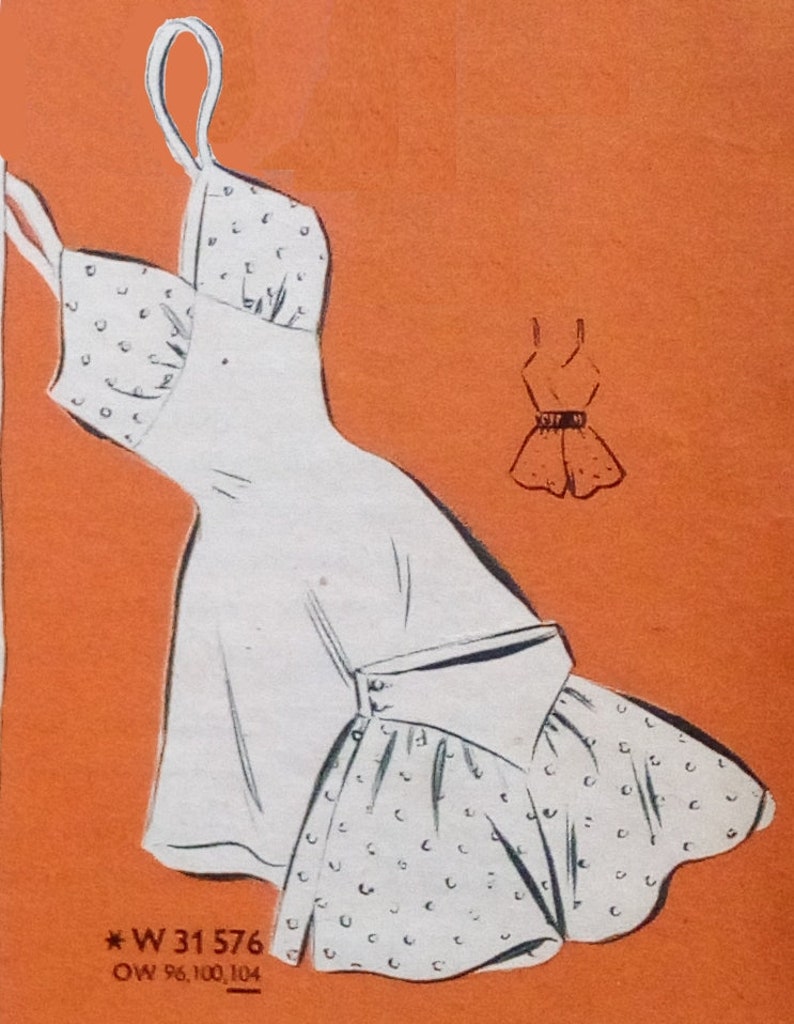 Vintage 104cm/41 Bust Size 1950s Lingerie / Underdress / - Etsy