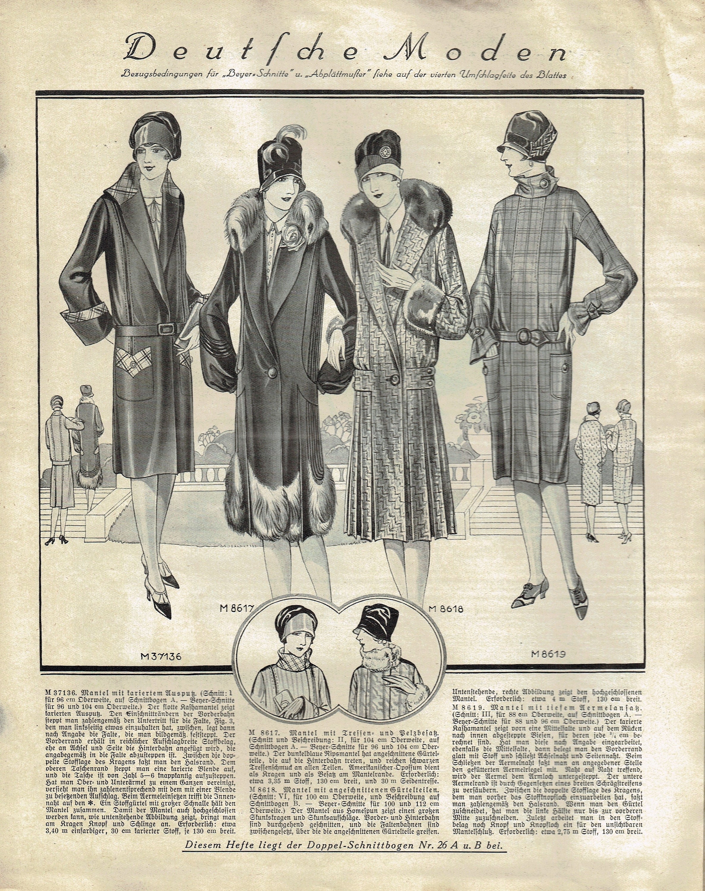 Vintage 104cm/40,9" Bust Size 1920s Coat Sewing Pattern - Etsy