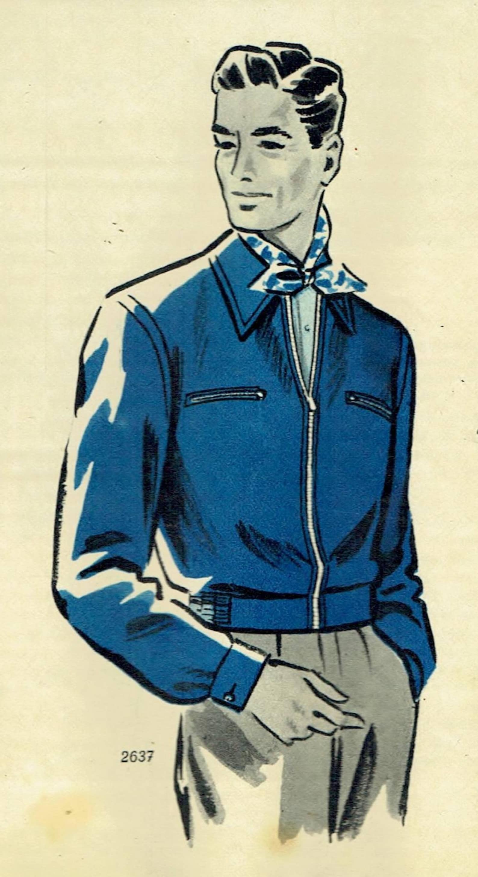 Menswear Vintage 86cm/33” Chest Size 1950s Lumber Jacket / Bomber ...
