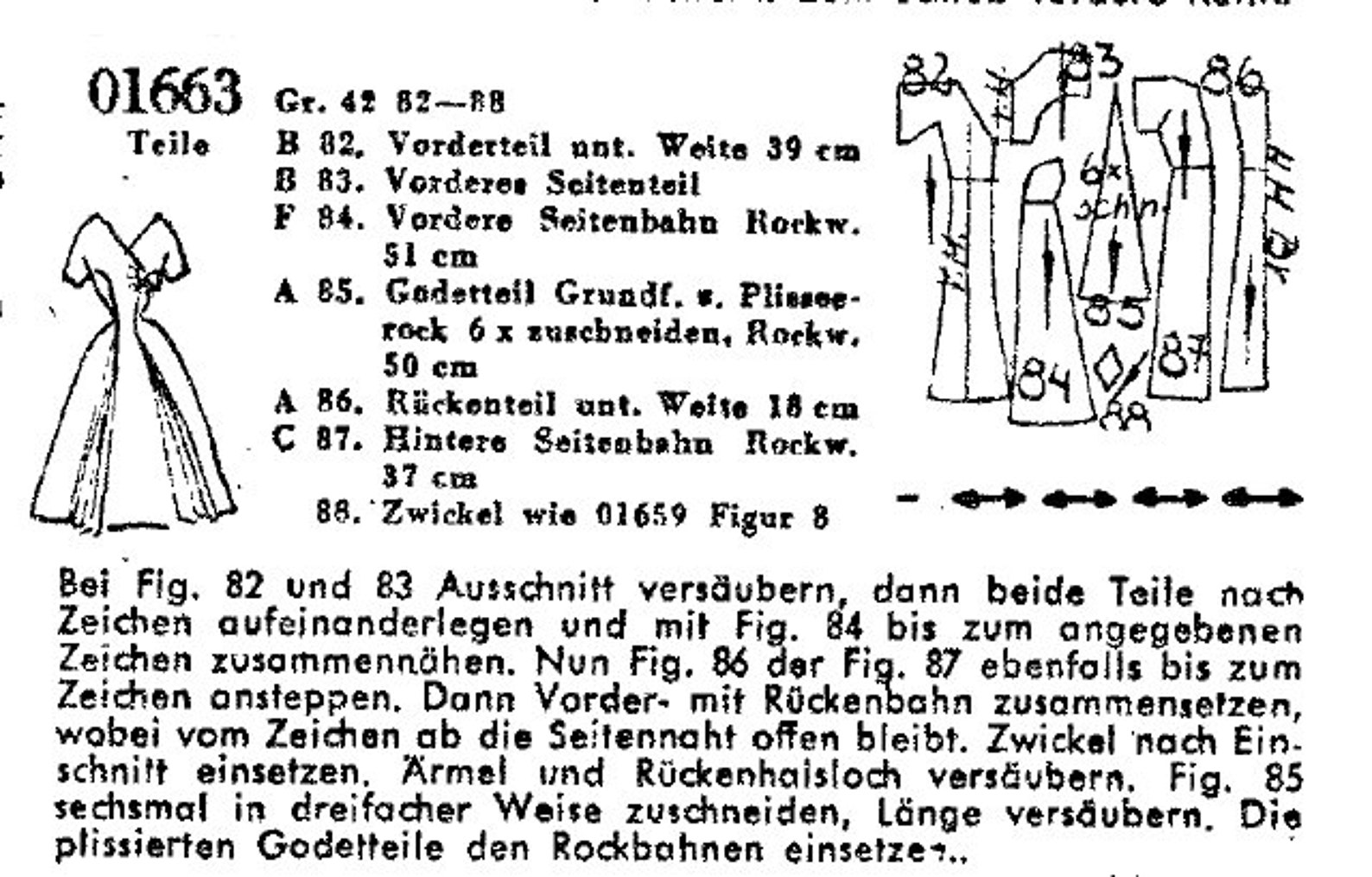 Vintage 92cm/36 Bust Size 1950s Summer Dress With Short Kimono Sleeve ...