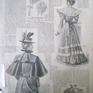 Victorian Era 1890s Cape Sewing Pattern. - Etsy
