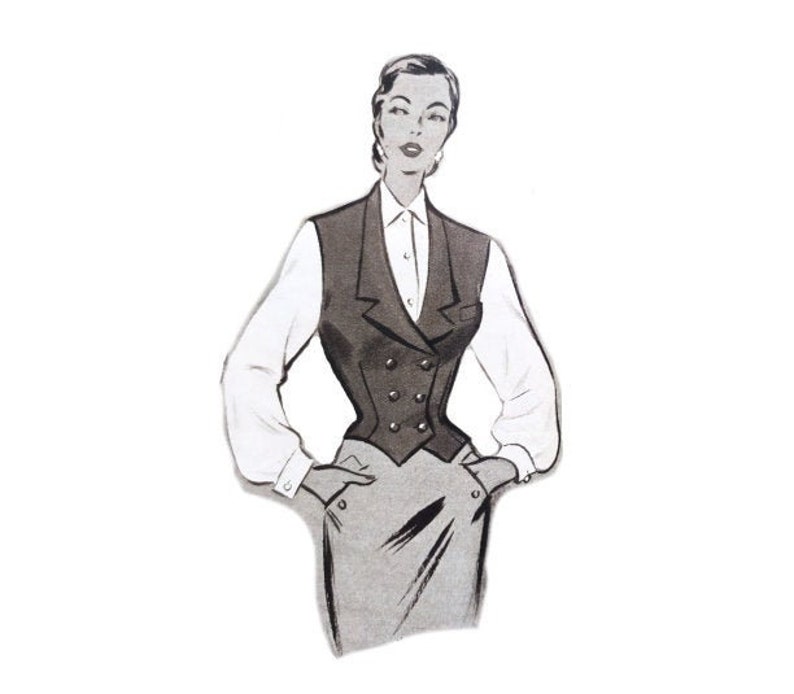 Vintage 88cm/35 Bust Size 1950s Classic Fitted Double - Etsy