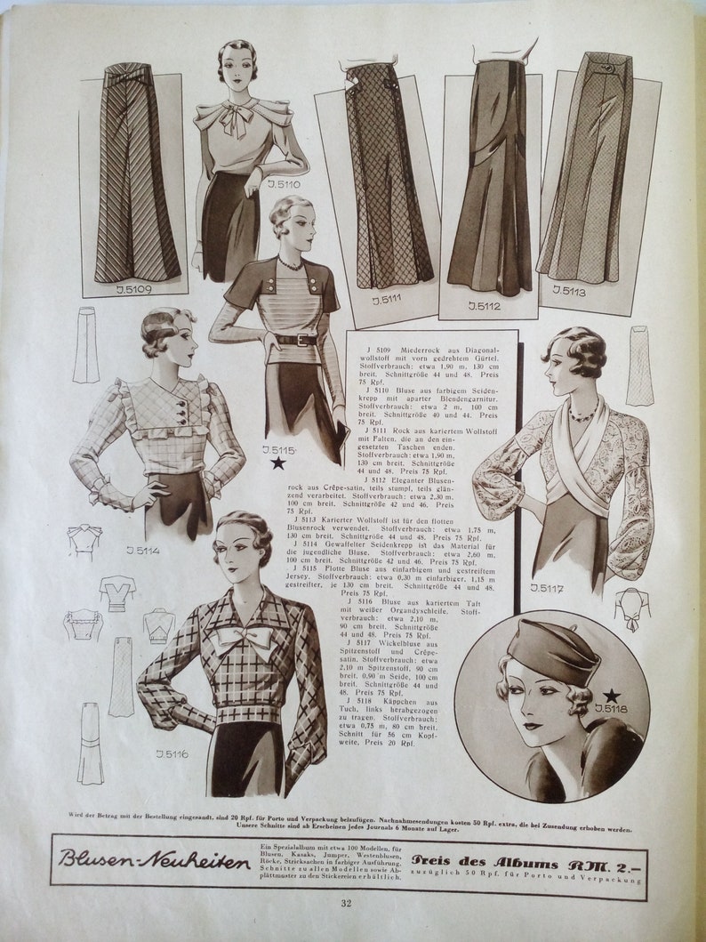 Vintage 1930s Pillbox Hat Sewing Pattern for 56cm / 22 - Etsy Canada