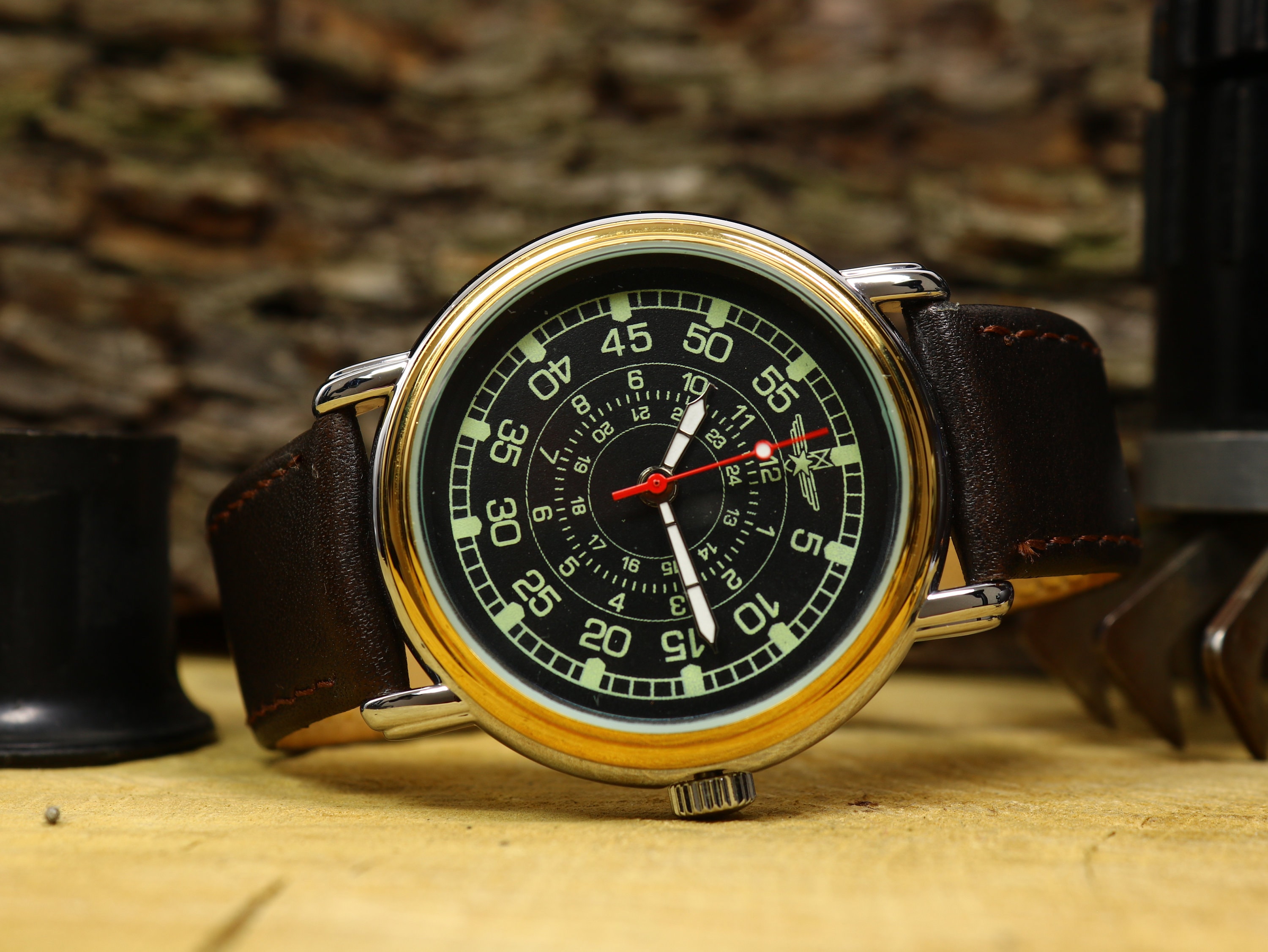 Military watch Aviator watch rare watch Raketa watch | Etsy