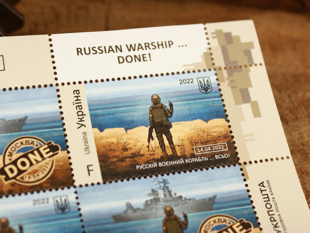 Ukrainian Stamp Russian Warship DONE. Ukrainian Art. Ukrainian Shop ...