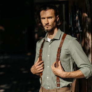 Wedding Suspenders & Bow Tie, Groomsmen Gift Set, Formal Outfit, Best ...