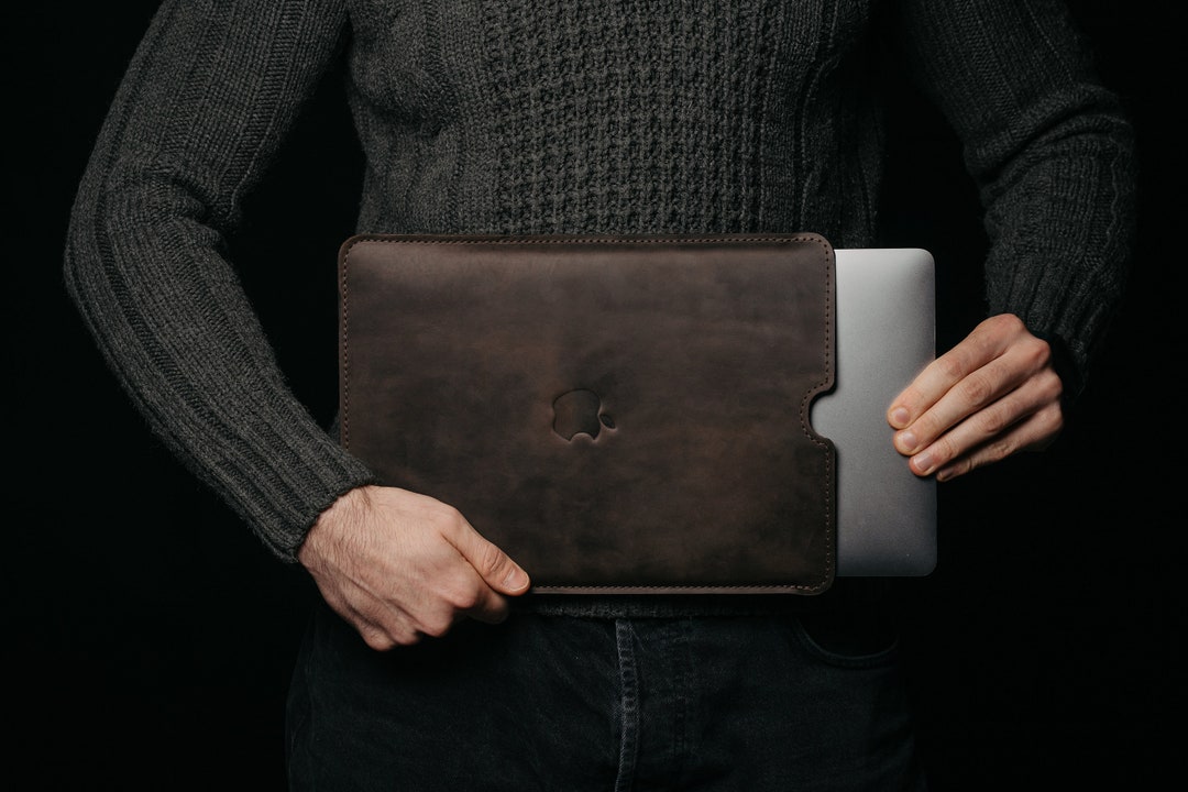 Custom Genuine Leather MacBook Air & Pro Sleeve 13" 14" 15" 16 ...