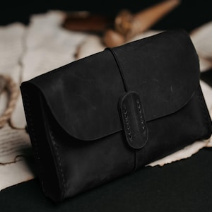 Custom Leather Gadgets Storage Pouch, Personalized Tech Organizer ...