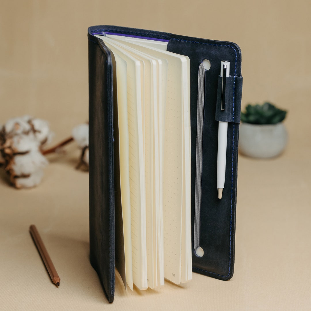 Custom Leather Notebook Cover A5 B5, Personalized Journal Cover ...