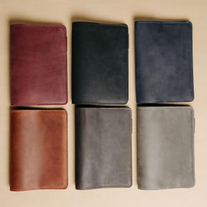 Personalized Leather Notebook Cover, A5, B5 Planner Cover, Custom ...