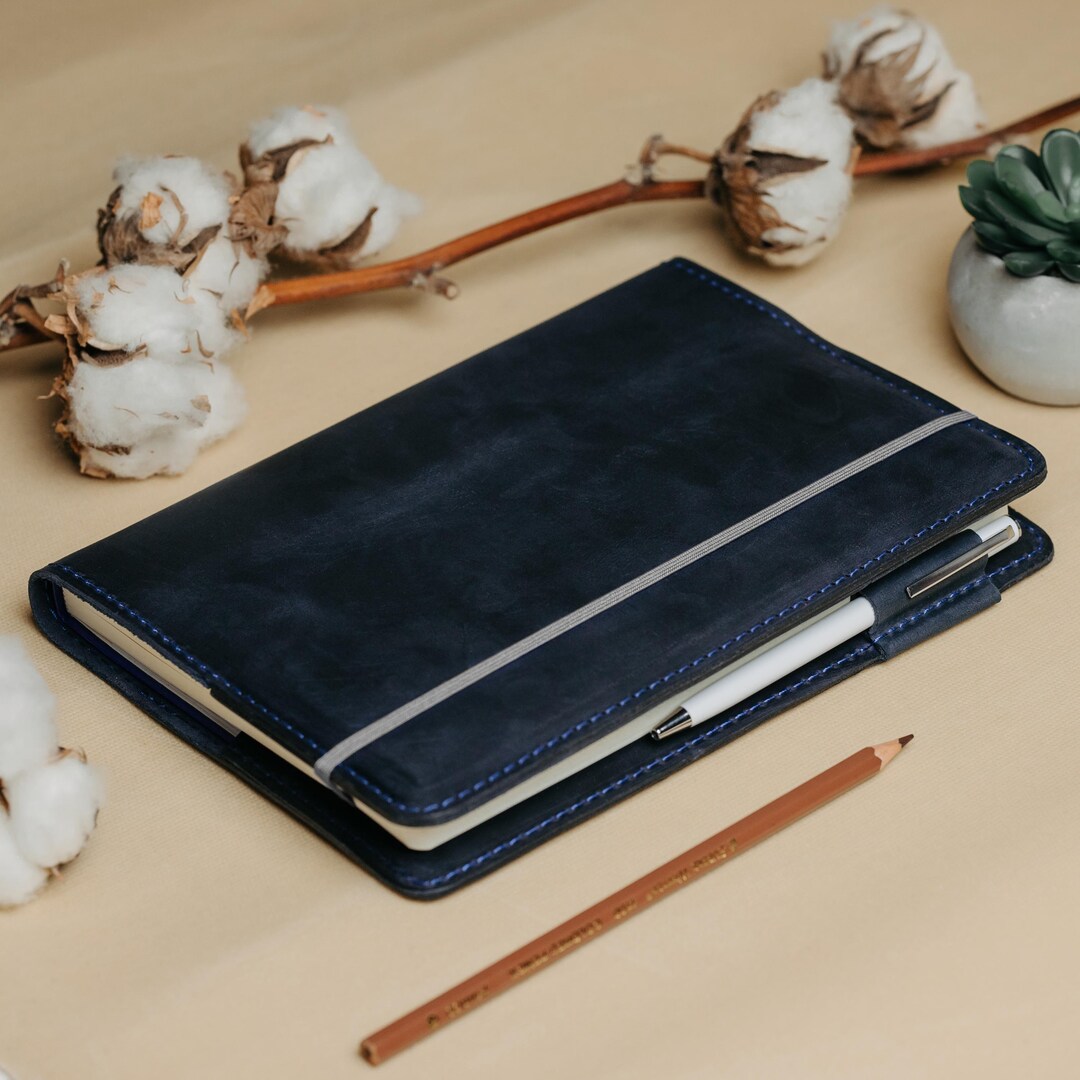 Leather Notebook Cover A4 A5 A6 B5 B6, Personalized Journal Cover ...