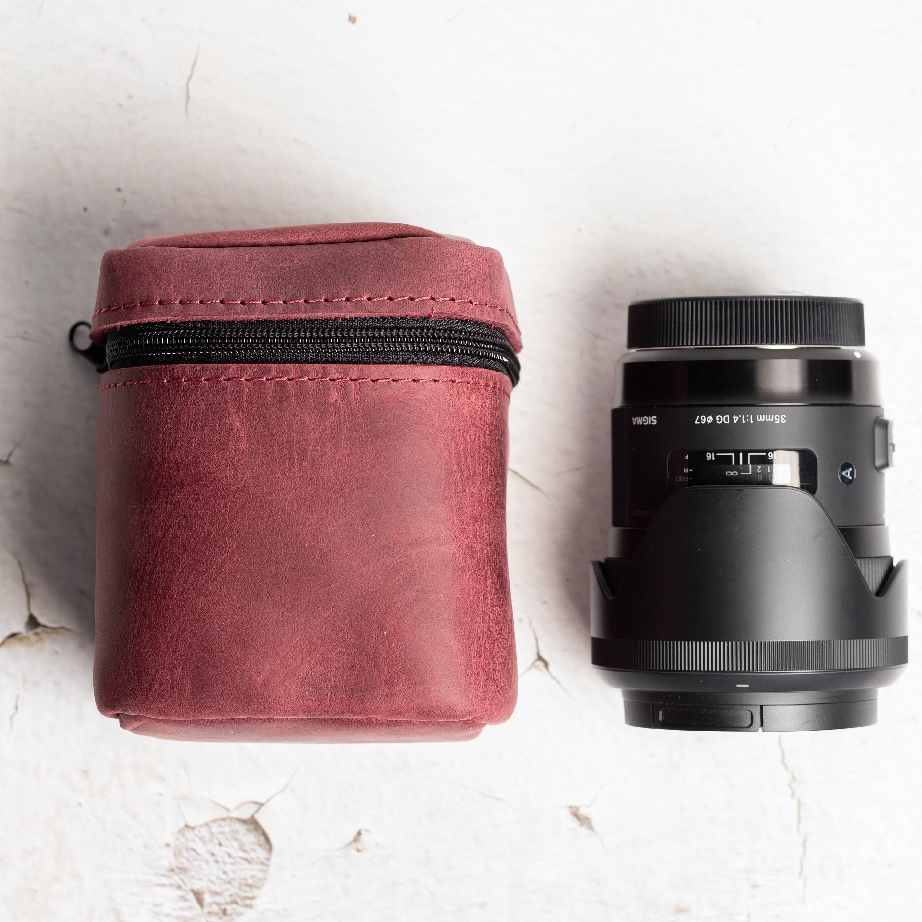 Handcrafted Leather Lens Case, Camera Accessories, Lens Protector ...