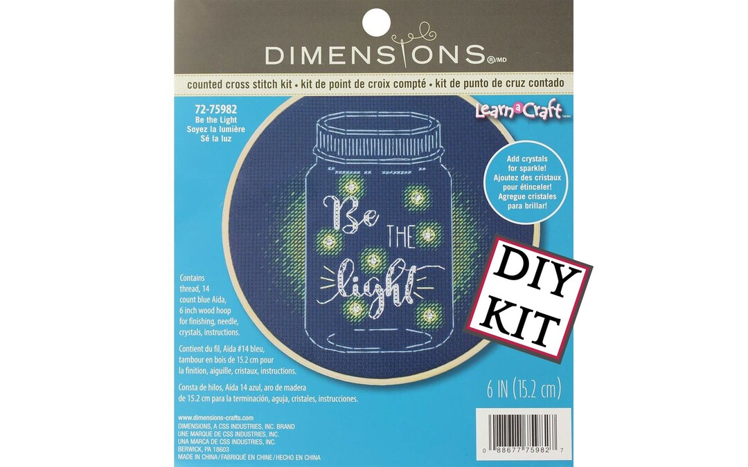 Be the Light, DIY Dimensions Cross Stitch Kit 6 72-75982 - Etsy