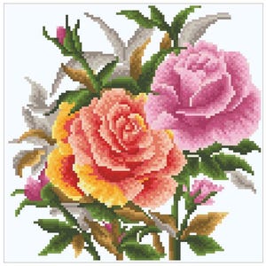 Diamond Dotz - Timeless Roses - Simply Dotz Diamond Art Kit - 12.6"x12 ...