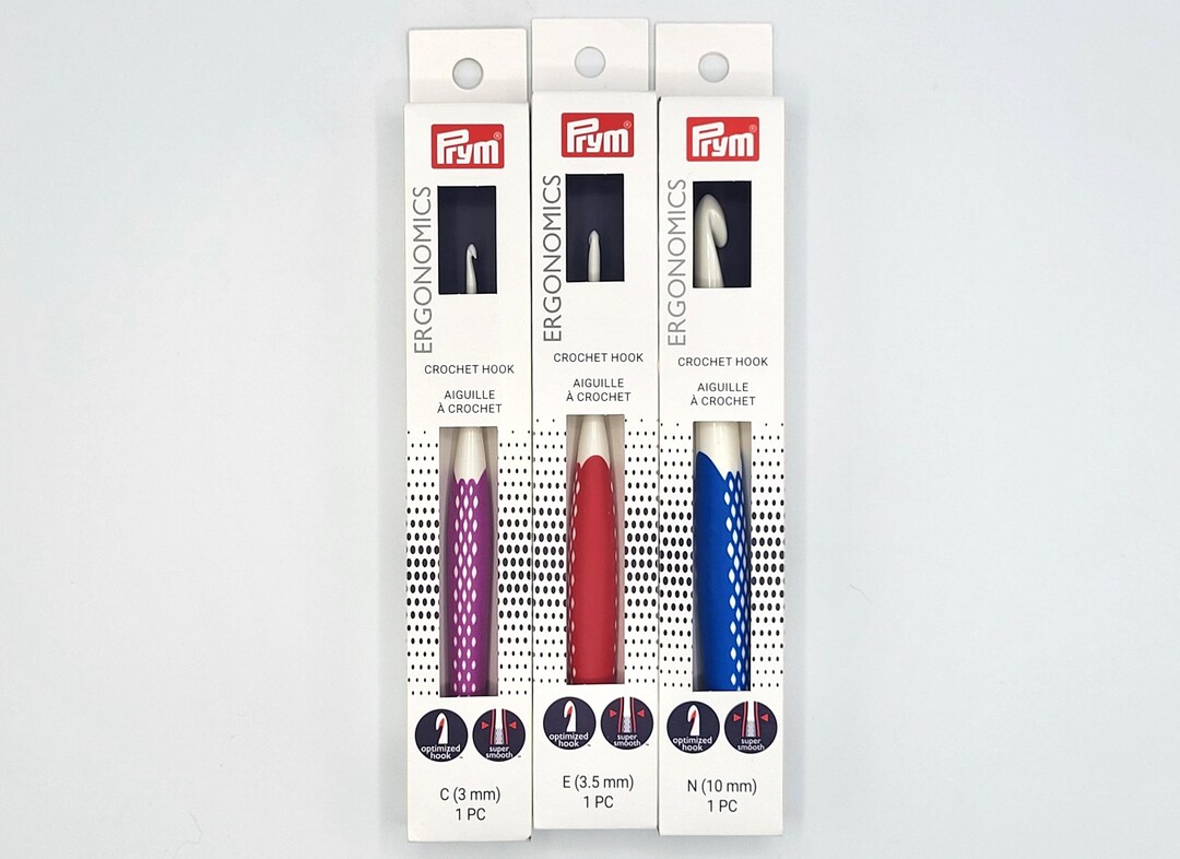 Prym Ergonomics Crochet Hooks, Individual 1pc | Beginner Crochet ...