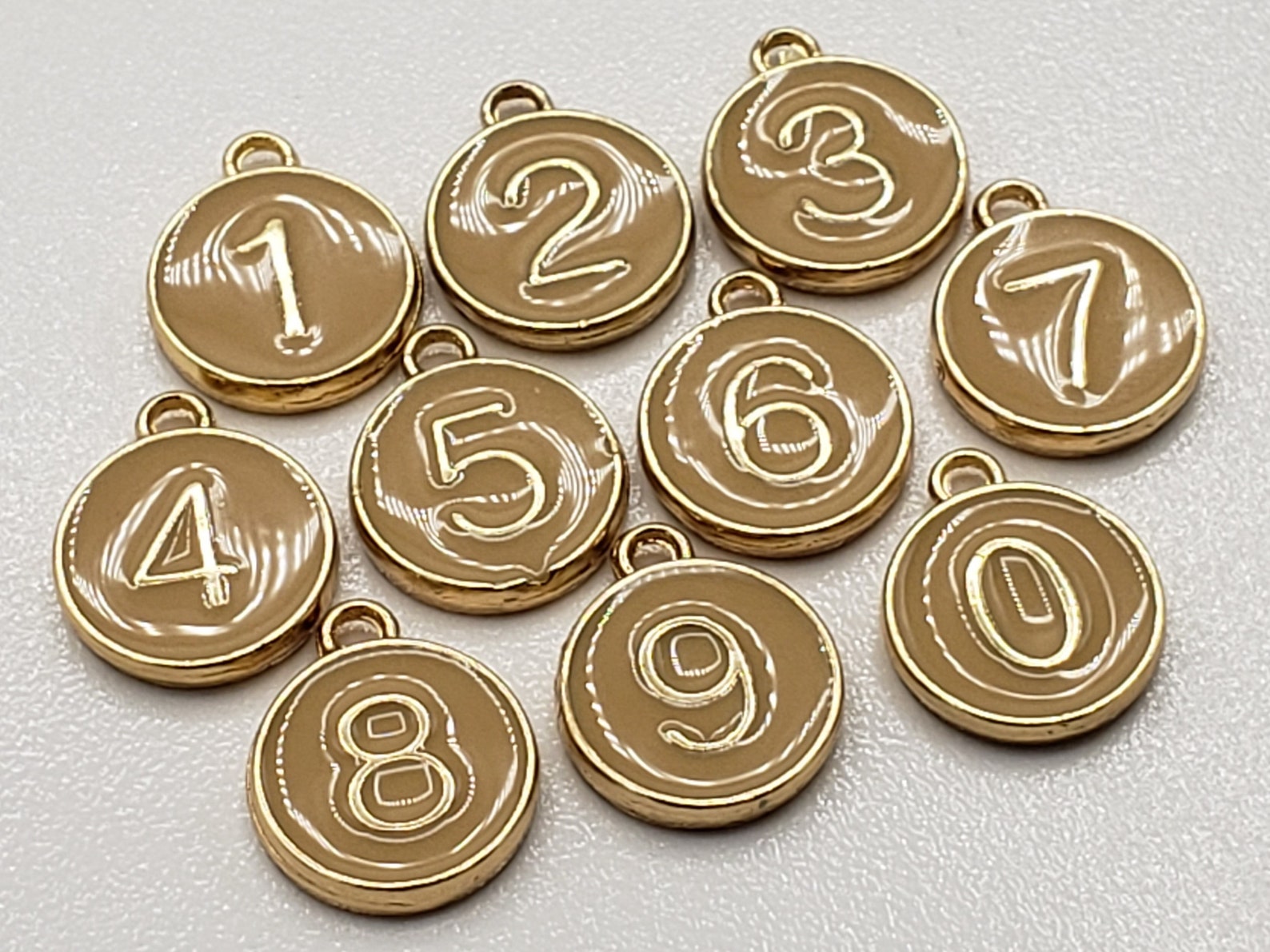 Number Stitch Marker for Knitting and Crochet 0-9 Enamel | Etsy