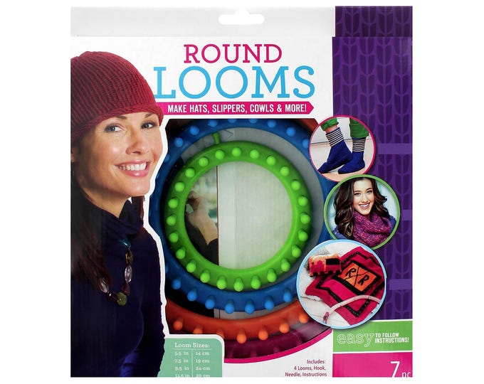 Leisure Arts Round Looms With Hook - 7pc Set - Etsy