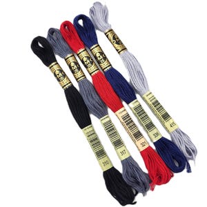 DMC 6-strand Embroidery Cotton Floss Colors 310-415 - Etsy