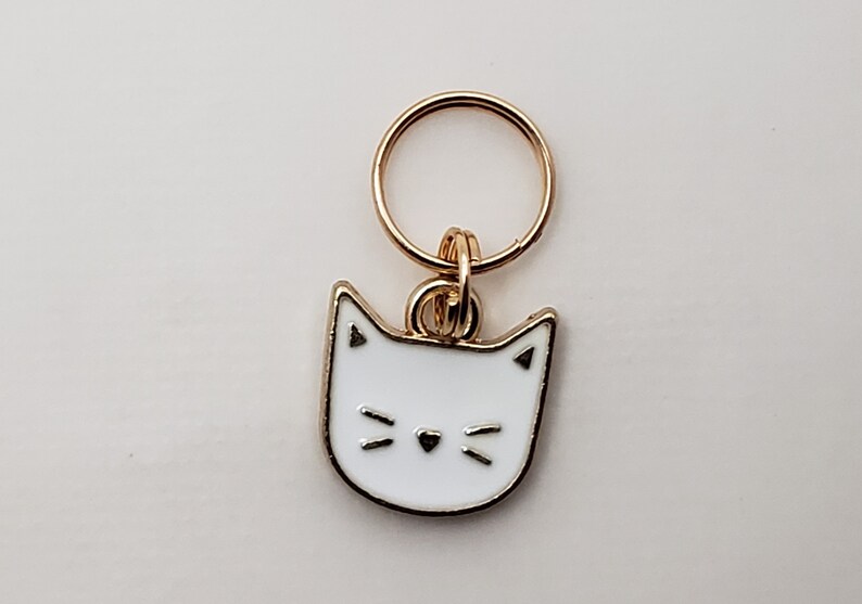Cat Stitch Markers for Knitting, 4pc Medium Cats, 4 Colors | Crochet ...