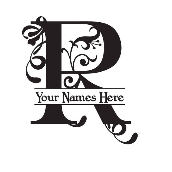 Monogram Car Decal - Etsy