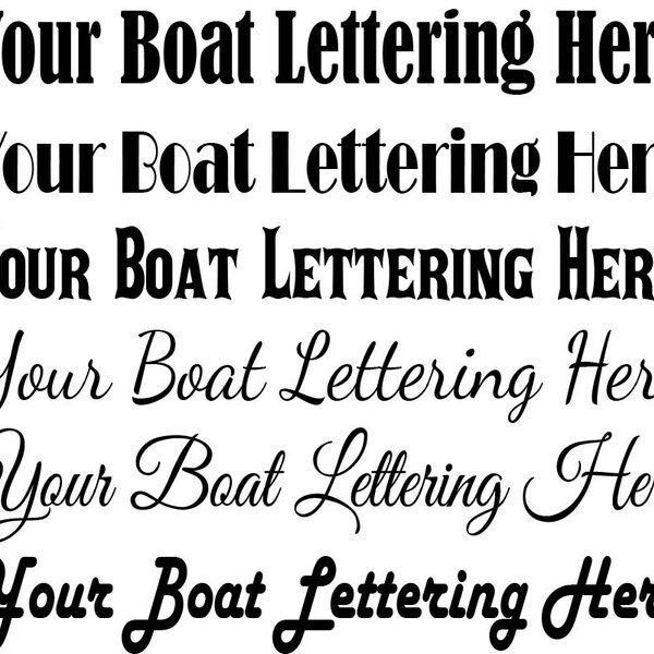 Boat Lettering - Etsy