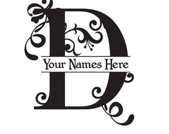 Monogram Letter D | Etsy