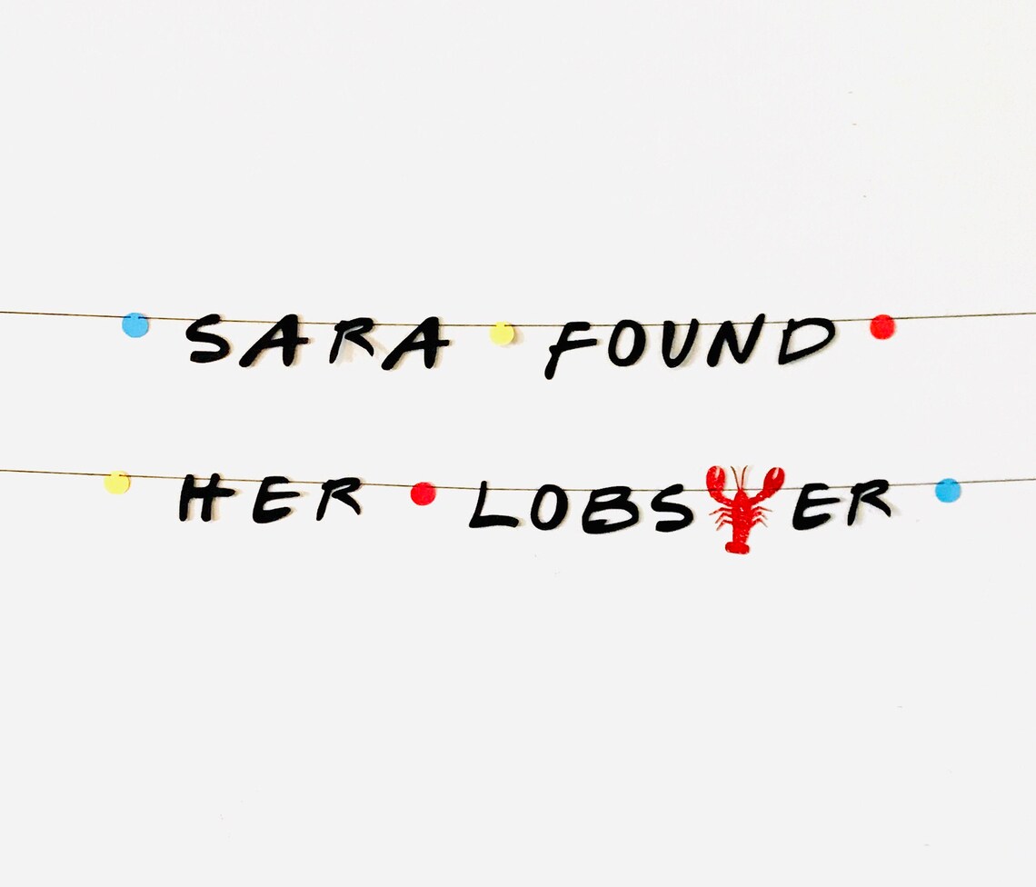 She Found Her Lobster Bachelorette Party Banner Friends Custom Name ...