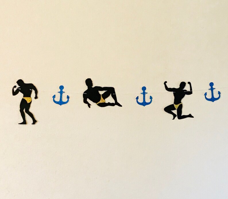 Bachelorette Party Garland Male Stripper Garland - Etsy