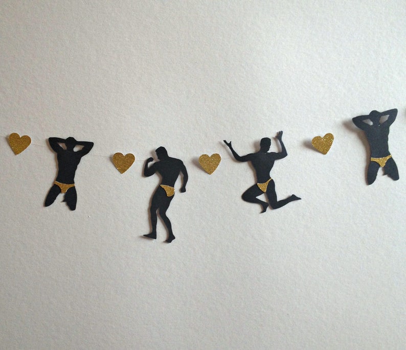 Bachelorette Party Garland Male Stripper Garland - Etsy
