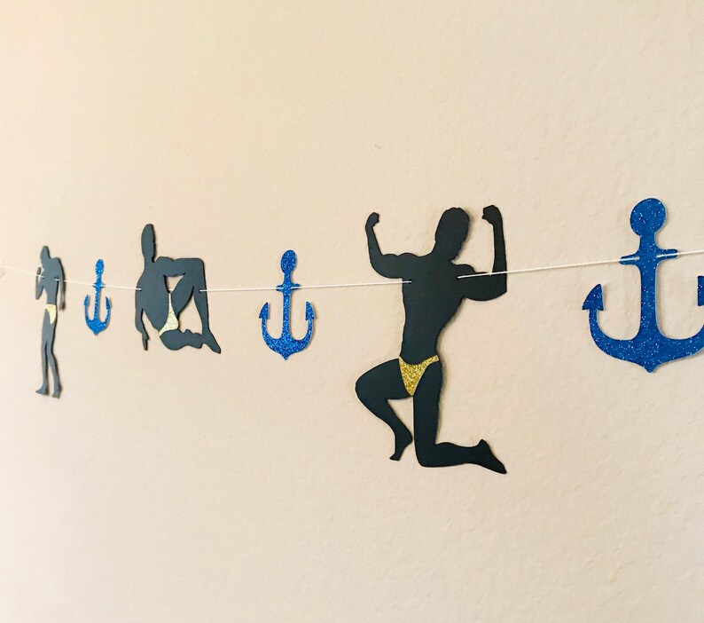 Bachelorette Party Garland Male Stripper Garland | Etsy