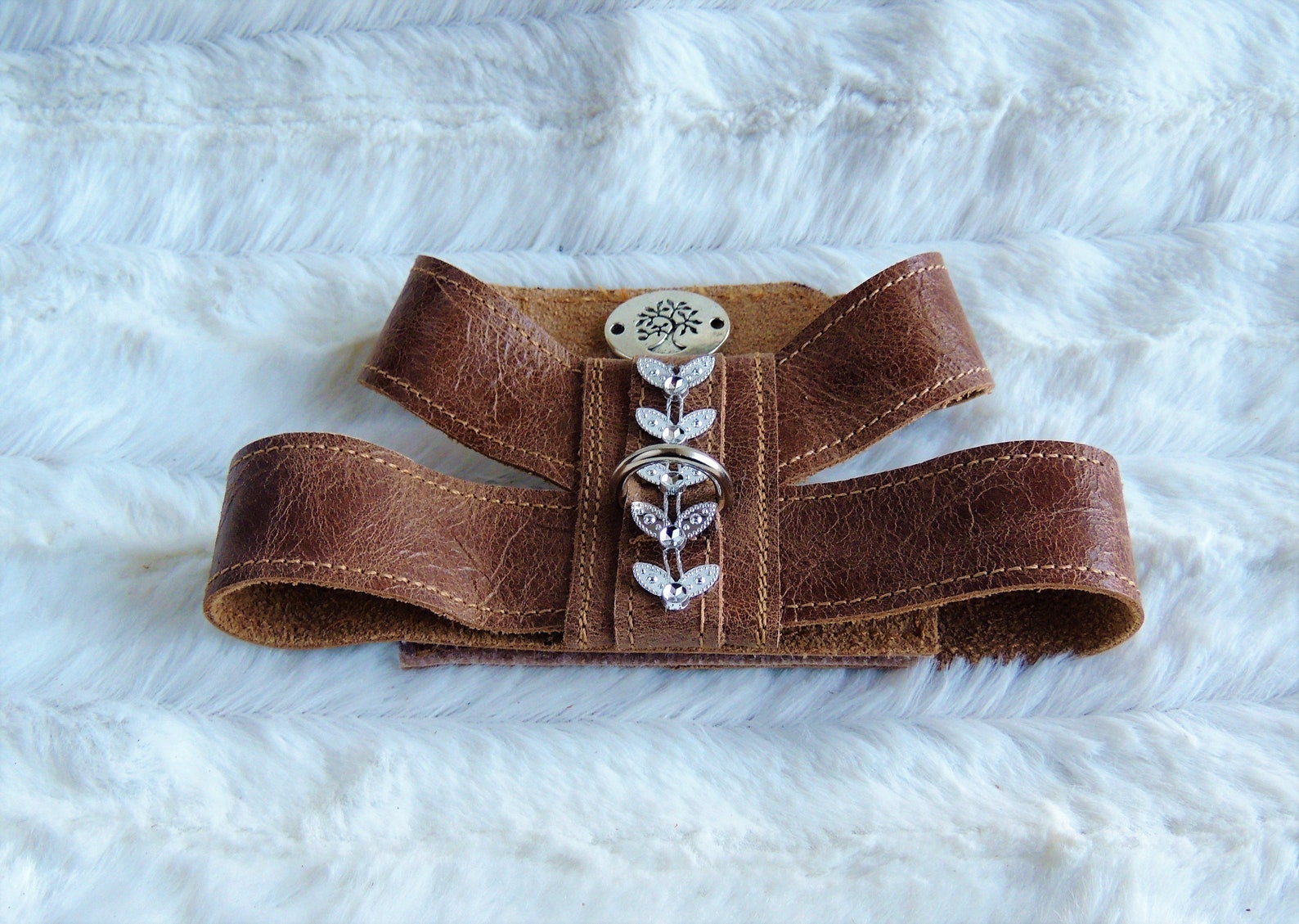 Small Dog Harness Leather Dog Harness Brown Dog Harness | Etsy